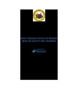 Annual Reports - WV Office of Miners' Health Safety and Training