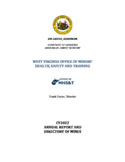 Annual Reports - WV Office of Miners' Health Safety and Training